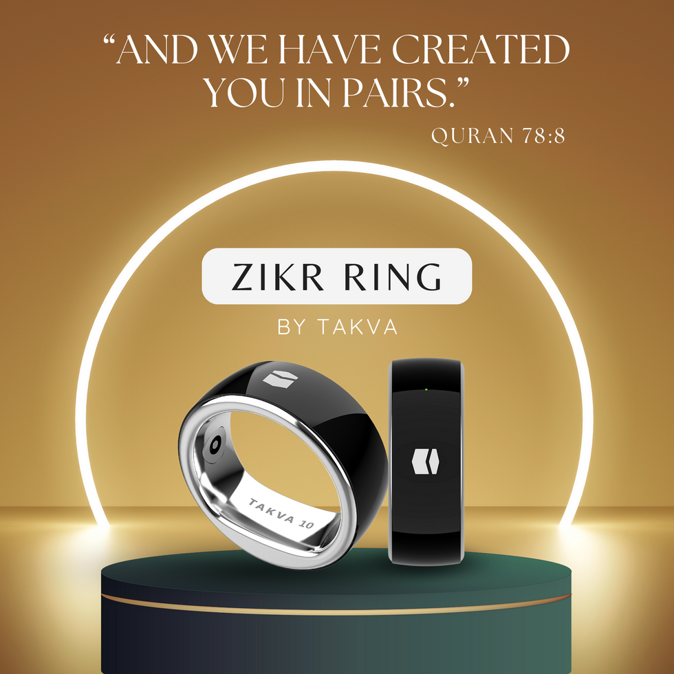 TAKVA Zikr Ring (2024) | Smart Tasbih Ring, tasbeeh, digital counter ...